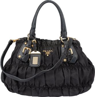 Prada Crossbody Bags - Prada Quilted Nylon City Handbag - Gr. unisize - in Schwarz - f&uuml;r Damen