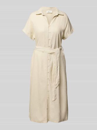 s.Oliver Red Label Hemdblusenkleid aus Leinen-Mix