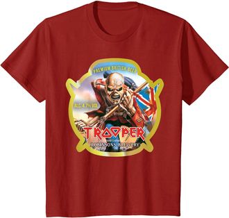 Iron Maiden Trooper Beer Label Colors T-Shirt