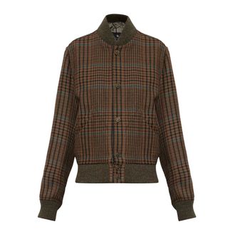 Etro Woll-Bomberjacke mit Karomotiv - - Jackets - Damen - Braun - XS
