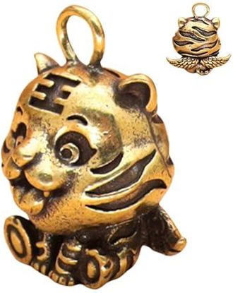 Generico Porte-cl&eacute;s tigre | Avec tigre en d&eacute;coration dr&ocirc;le | Charm avec ornement animal, pour sac &agrave; main, portefeuille, sac &agrave; dos, fourre-tout pour femmes, hom