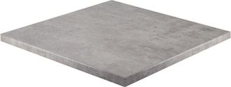 Oviala Plateau de table carr&eacute; stratifi&eacute; 60 x 60 cm b&eacute;ton cir&eacute;