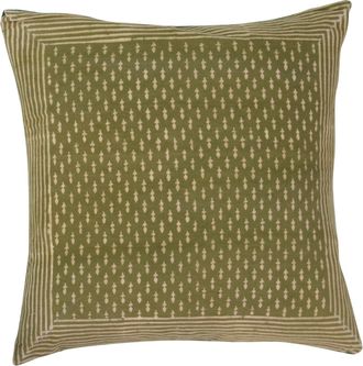 Guru Shop Kissenbezug Blockdruck, Dekokissen Bezug, Kissenh&uuml;lle Ethno, Traditionelle Herstellung - Muster 16, Baumwolle, Size:40x40 cm