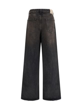 Our Legacy Womens Full Cut Nebula Wash Jeans Cotton