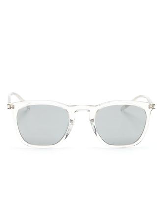 Saint Laurent Eyewear Eckige Sonnenbrille mit Logo-Gravur - Nude