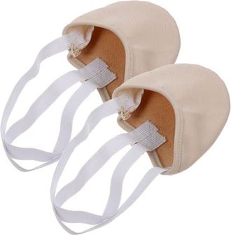 Soimiss Chaussettes Antidérapantes de Danse pour Femmes et Demi Pointe Respirantes avec Maintien Élastique Couleur Peau pour et