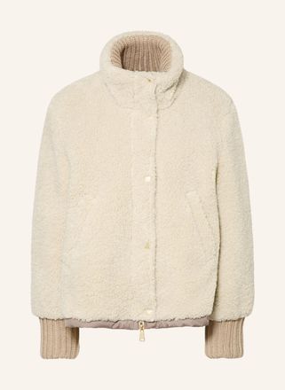 White Label Teddyfell-Jacke weiss