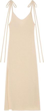 Alanui robe longue Finest - Tons neutres