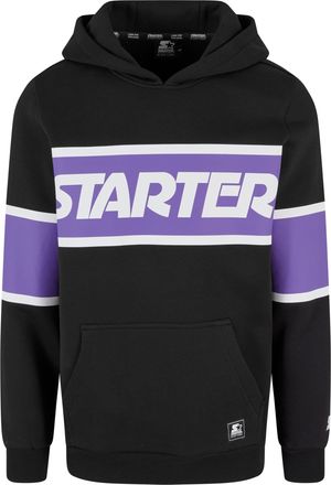 Starter Black Label Starter Across Stripe Hoodie Black/Purple, XL