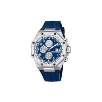 Roberto Cavalli Homme, Accessoires, Bleu, Taille: ONE Size Chronograph Watch