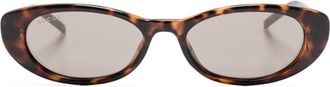Gucci Sonnenbrille mit Cat-Eye-Gestell - Braun