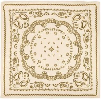 Saison 1865 Carr&eacute; imprim&eacute; bandana en coton m&eacute;lang&eacute;