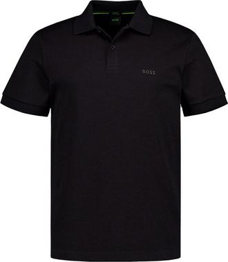 HUGO BOSS Herren Polo-Shirt schwarz Baumwolle