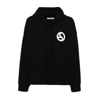 Acne Studios Fester Logogram Hoodie - - Sweatshirts & Hoodies - Herren - Schwarzk - L