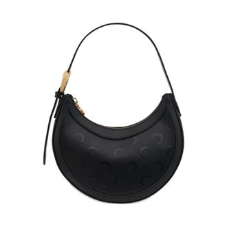 Marine Serre Femme, Sacs, Noir, Taille: ONE Size Moon Canvas Eclips Mini