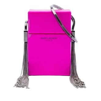 Saint Laurent Sac bandouli&egrave;re en soie Pre-owned - Femme - Pre-owned - Rose - Taille: ONE Size