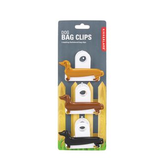 Kikkerland Dackel Bag Clips 3er Set