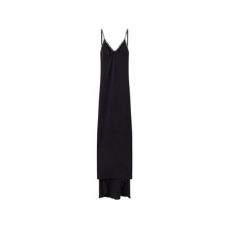 Stella McCartney Kleid aus Krepp mit Kristallverzierungen - - Dresses - Damen - Schwarzk - M
