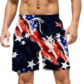 Generic Short de plage pour homme - Pantalon de plage d&eacute;contract&eacute; et tendance - Confortable - Pour les vacances, Noir, 3XL