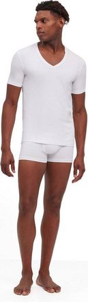 Falke T-Shirt Daily Comfort (2er Pack) tiefer V-Ausschnitt, kurzarm, Cotton-Mix, slim fit