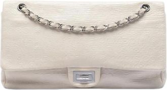 Chanel Sac bandouli&egrave;re vintage doccasion - Femme - Pre-owned - Blanc - Taille: ONE Size