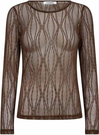 Co'Couture Femme, Tops, Brun, Taille: 36 FR Long Sleeve Hauts