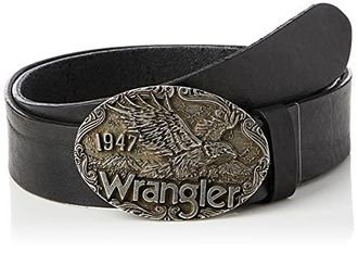Wrangler Ceinture Eagle pour homme, Noir, 100 cm