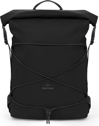 Johnny Urban Dry Bag Wasserdicht Schwarz - Myles - wasserdichte Tasche 20L - Seesack Rolltop Rucksack für SUP, Outdoor, Strand, Kanu - Wasserfester Packsack