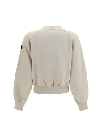 Moose Knuckles Womens Crewneck Sweater Alabaster Cotton; Polyester Sweatshirts
