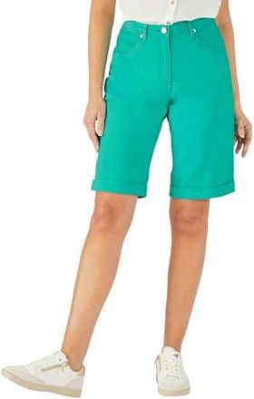 Damart Bermuda Coton Extensible Femme Vert Taille 52