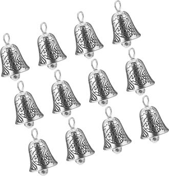 Garneck 12 Stück Glöckchen Miniatur-glöckchen Zum Basteln Glöckchen- Zur Schmuckherstellung Vintage-glöckchen- Bastel-glöckchen Babyzimmer-Dekoration