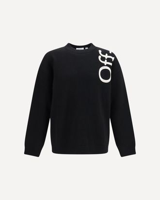 Off-white Vertical Bookish logo knit Crewneck Male XL