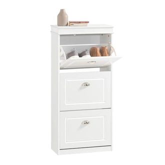 SoBuy Meuble Chaussure Rangement Chaussure avec 3 Abattants, Armoire à Chaussures Entrée, Meuble à Chaussures, Range Chaussures 12 Paires, pour Couloir, Ent