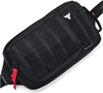 Under Armour Sac Banane Project Rock pour Homme, (001) Noir/Blanc, One Size Fits Most, Sac Banane Project Rock