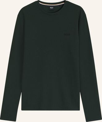 HUGO BOSS Schlafshirt Waffle gruen