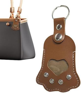 Generico Porte-clés À Di, Porte-clés Commémoratif Pour Animaux De Compagnie,Porte-clés Commémoratif En Cuir PU Pour Rangement Danimaux De Compagnie | Accessoir