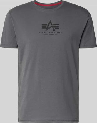 Alpha Industries T-Shirt mit Logo und Rundhalsausschnitt
