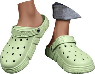 Minetom Clogs Hausschuhe Herren Damen Sommer Hohl Latschen Atmungsaktiv Unisex Gartenschuhe Badeschuhe Strand Pantoffeln Slippers A Gr&uuml;n 44 EU