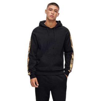 HUGO BOSS Herren Sporty Logo Hoodie Loungewear Sweatshirt, Dunkelblau 405,M