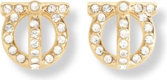 Ferragamo Femme, Accessoires, Jaune, Taille: ONE Size Gancini 3D Earrings