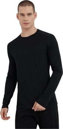 Icebreaker 200 Oasis Manches Longues Col Rond - Homme - Sport - Noir - Taille: L