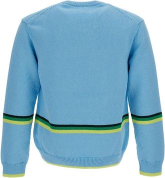 J.W.Anderson Car-Intarsia Motif Sweater - Blue
