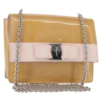 Ferragamo Pre-owned Schultertasche aus beschichtetem Canvas - - Pre-owned - Damen - Beige - ONE SIZE