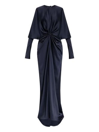 Stella McCartney robe courte à détail torsadé - Bleu