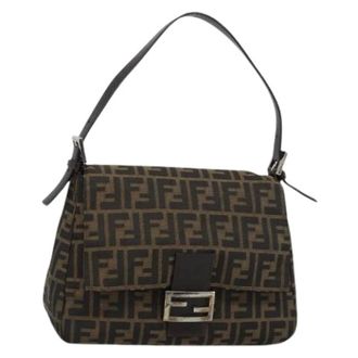 Fendi Pre-owned Sac bandouli&egrave;re en toile Zucca - Femme - Pre-owned - Brun - Taille: ONE Size