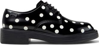 Camper Dean polka-dot lace-up derby shoes - Schwarz