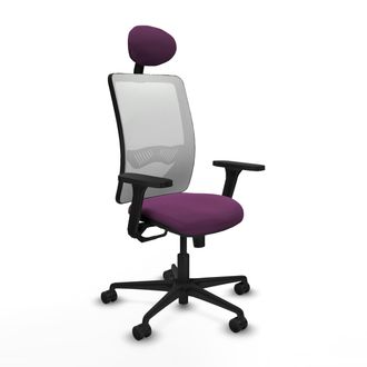 Piqueras y Crespo Drehstuhl mit Rollen Zulema mit 3D-Armlehnen, h&ouml;henverstellbarer Lendenwirbelst&uuml;tze und festem Kopfteil, ausgestattet mit 3 Positionen und Schneidscha