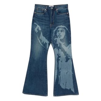 Junya Watanabe Indigo Beige Herrenhose - - Jeans - Herren - Blau - M