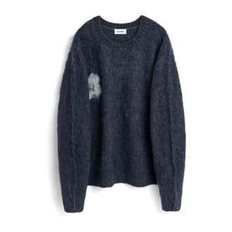 Soulland Frank Rundhals-Pullover - - Knitwear - Herren - Schwarzk - M/L