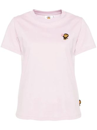 Bapy by A Bathing Ape t-shirt à logo brodé - Violet